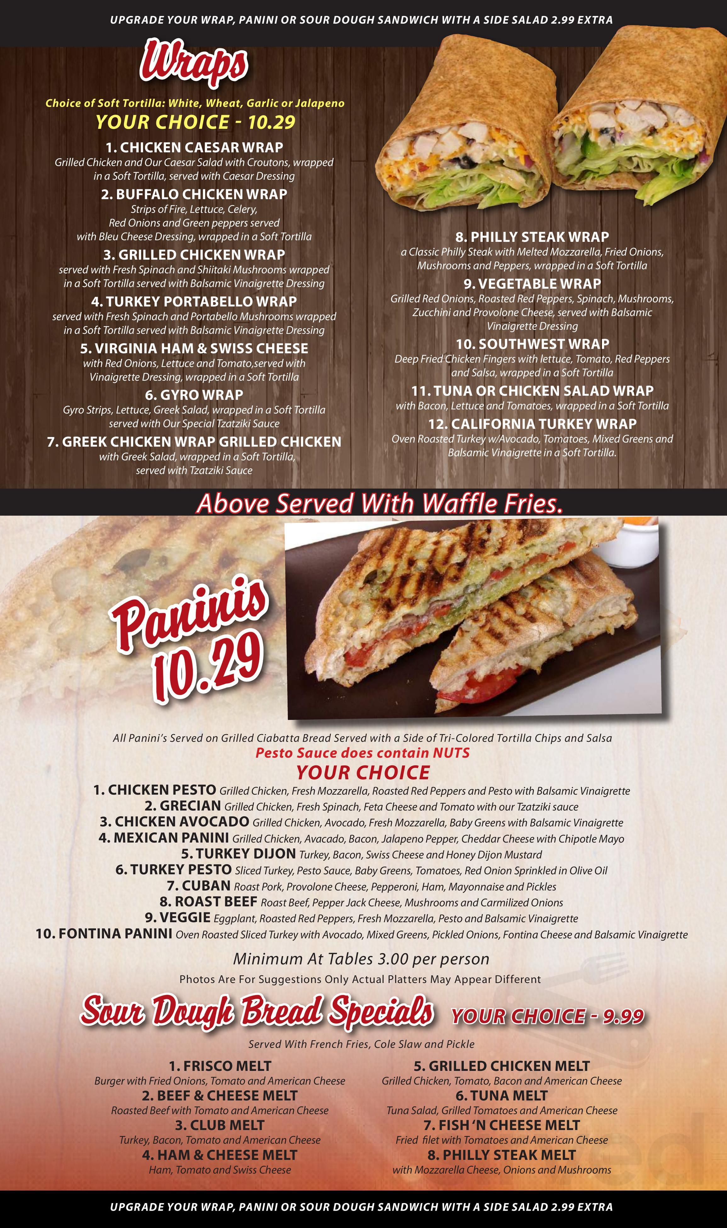 Park Place Diner menus in Matawan, New Jersey, United States