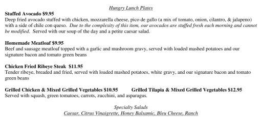 Menu for The Grape Taste Restaurant in Lake Jackson, TX | Sirved