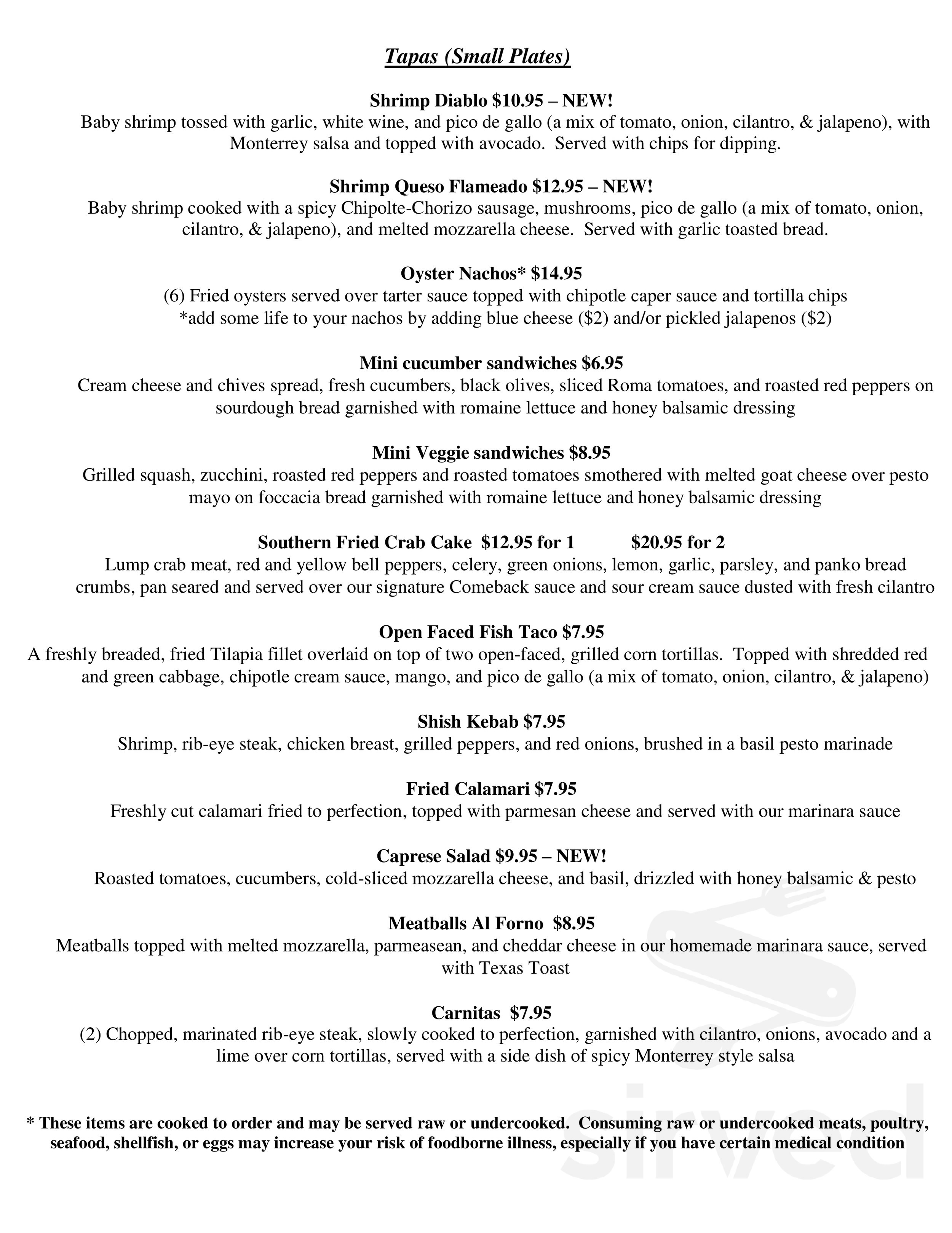 The Grape Taste Restaurant menus in Lake Jackson, Texas, United States