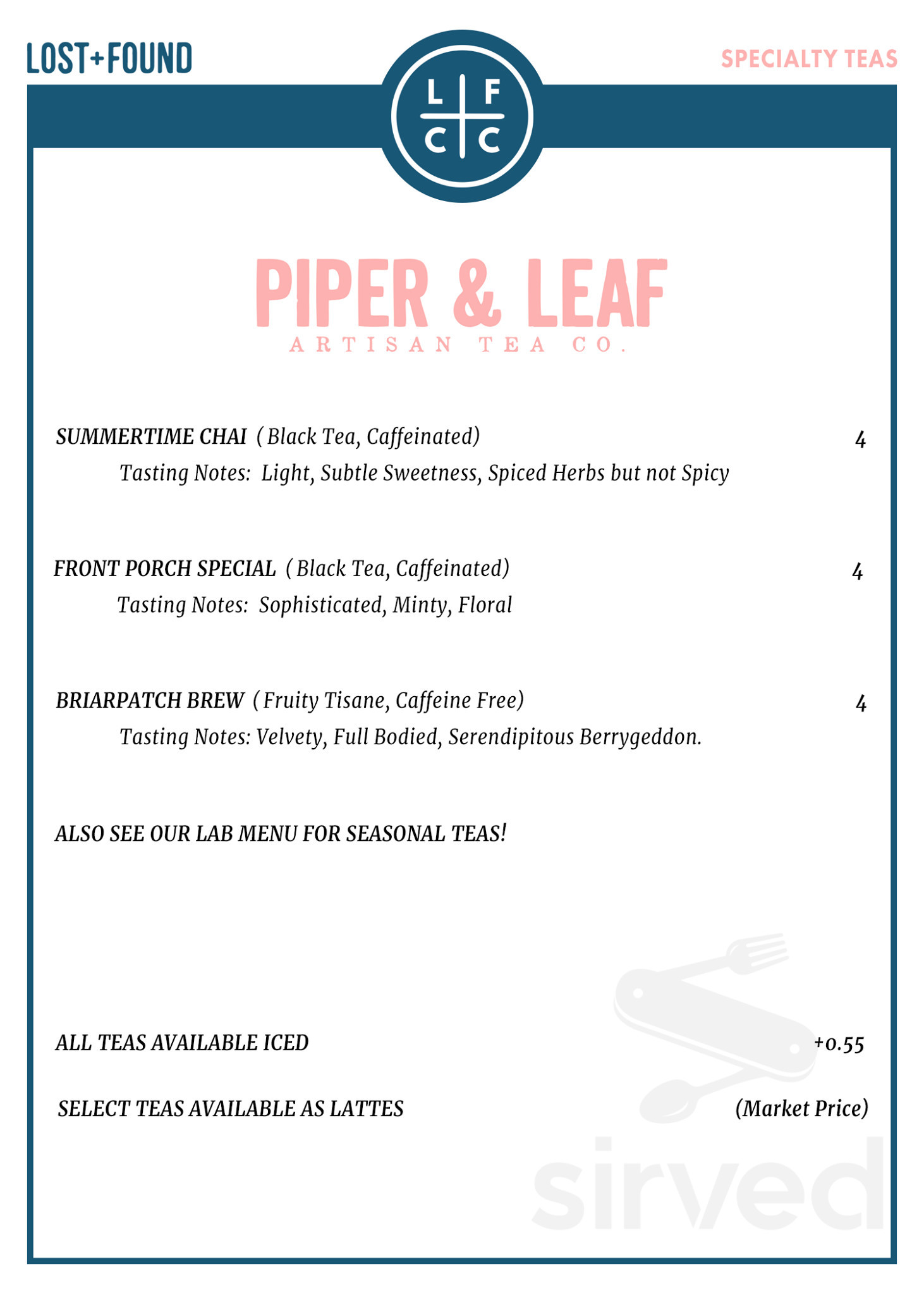 Lost + Found Coffee Company menus in Tupelo, Mississippi, United States