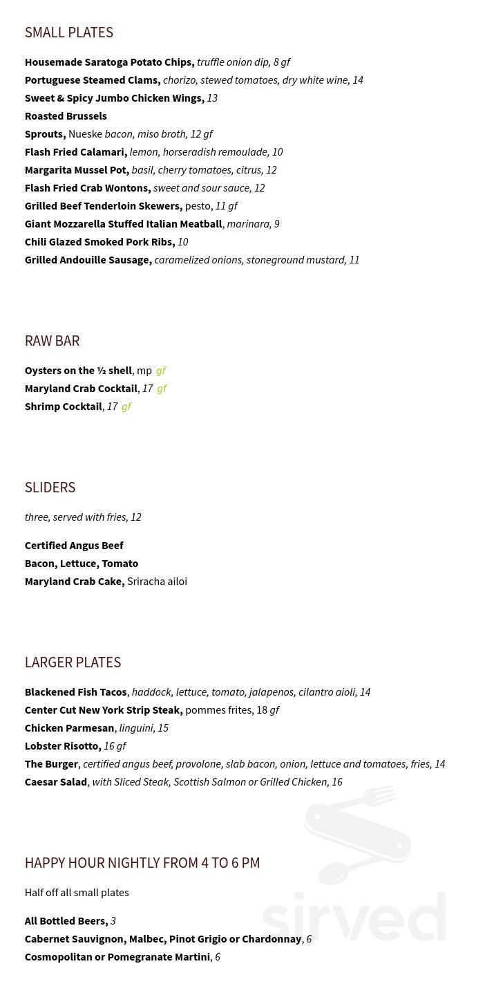 The Wishing Well menus in Gansevoort, New York, United States