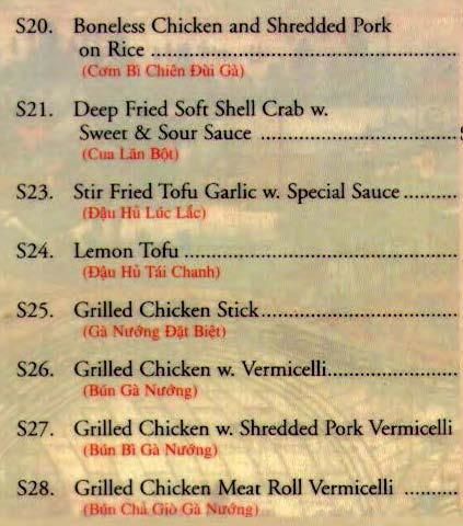 Pho Time Vietnamese Cuisine menu in Ithaca, New York, USA