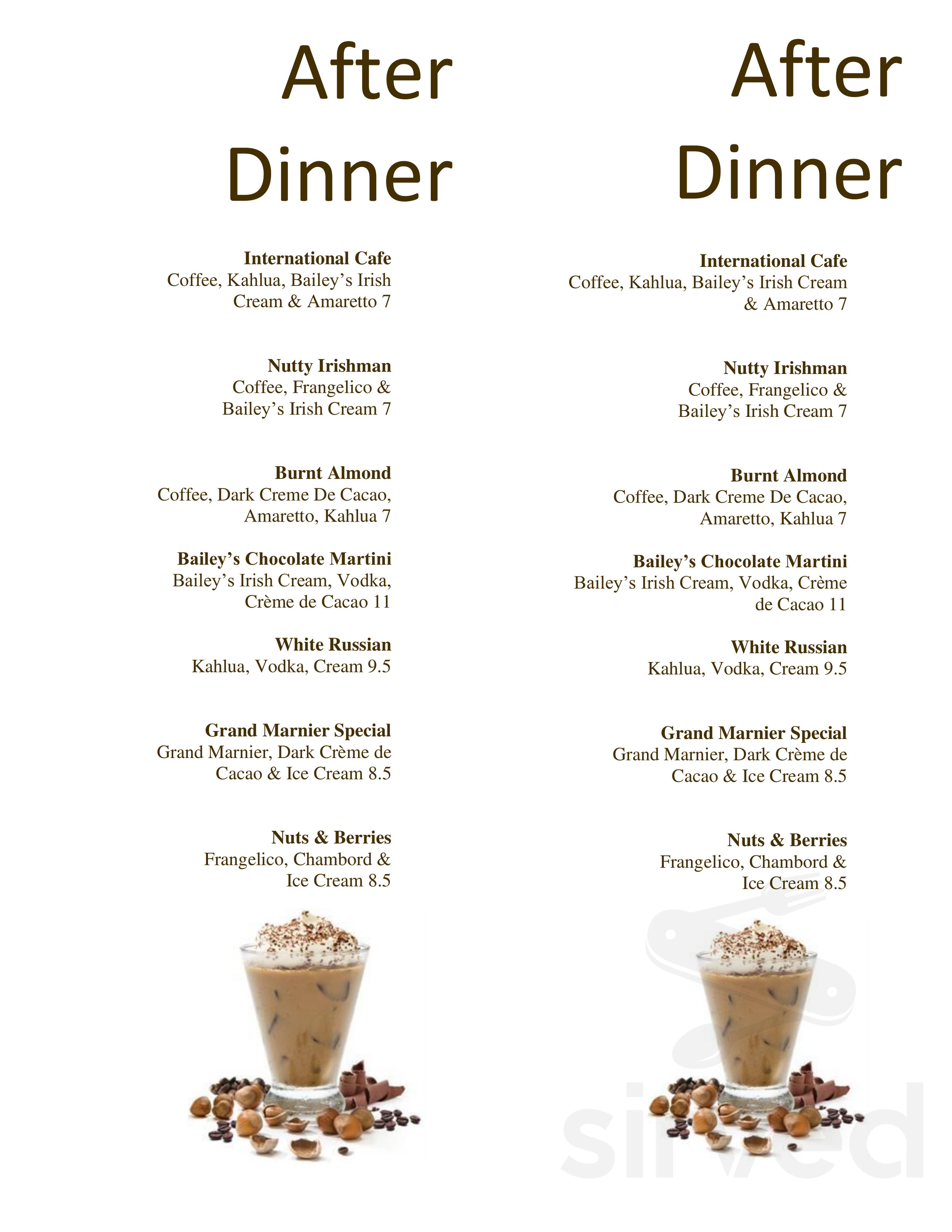 Altland House of York menu in York, Pennsylvania, USA