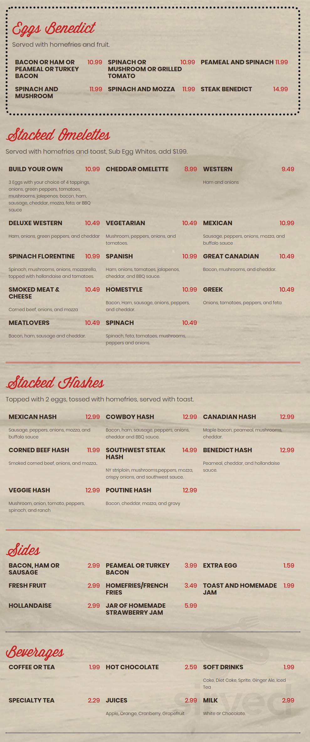 Stacked Pancake & Breakfast House Burlington menus in Burlington ...