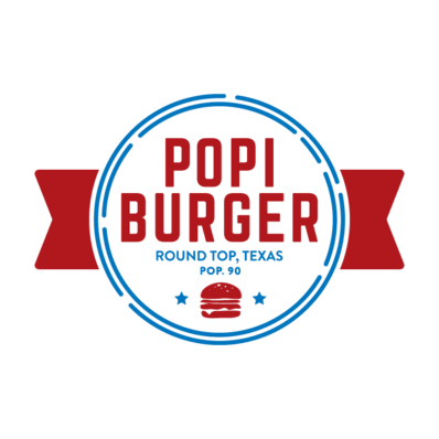 Popi Burger menu in Round Top, Texas, USA