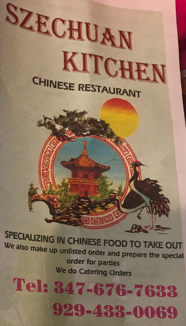 Menu for Szechuan Kitchen III in Queens, NY | Sirved