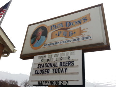 Menu for Papa Don's Pub in Akron, OH | Sirved