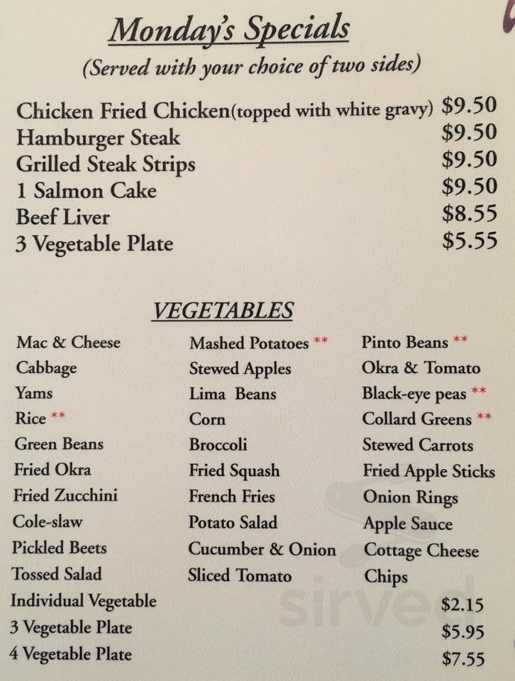 Miki's Restaurant menus in Matthews, North Carolina, United States