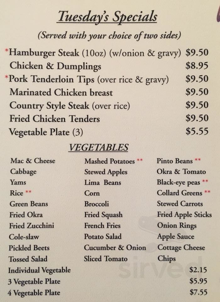 Miki's Restaurant menus in Matthews, North Carolina, United States