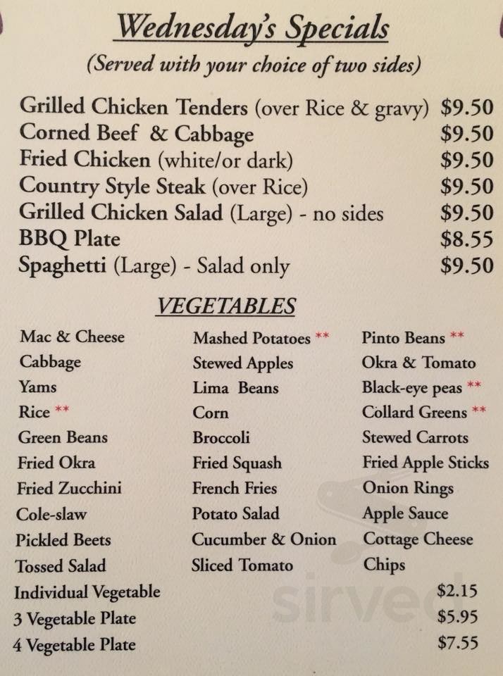 Miki's Restaurant menus in Matthews, North Carolina, United States