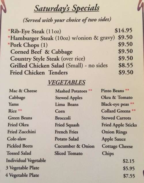 Miki's Restaurant menu in Matthews, North Carolina, USA