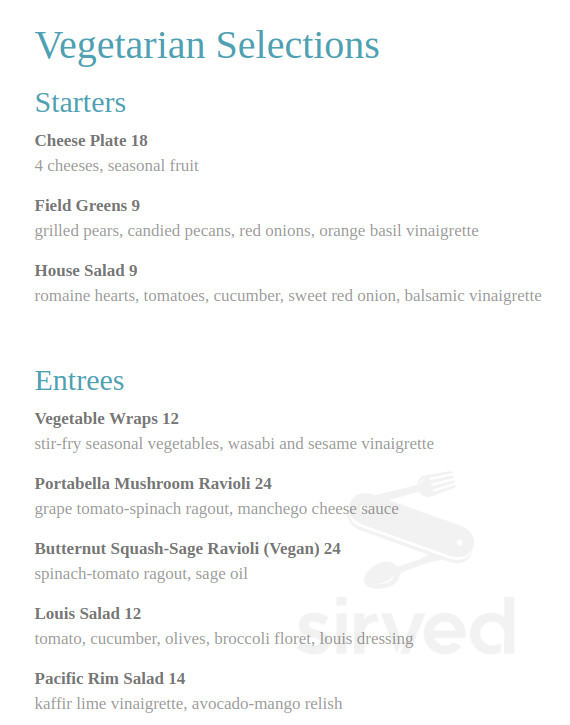 Scott's Seafood on the River menus in Sacramento, California, United States