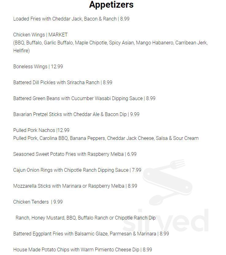 Bullpen Tavern menus in Glens Falls, New York, United States