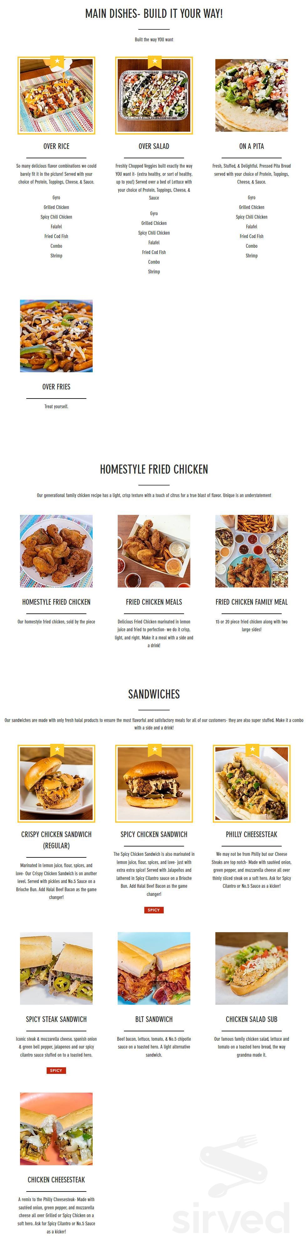 Menu - Bellport NY's The Halal Hut | Sirved