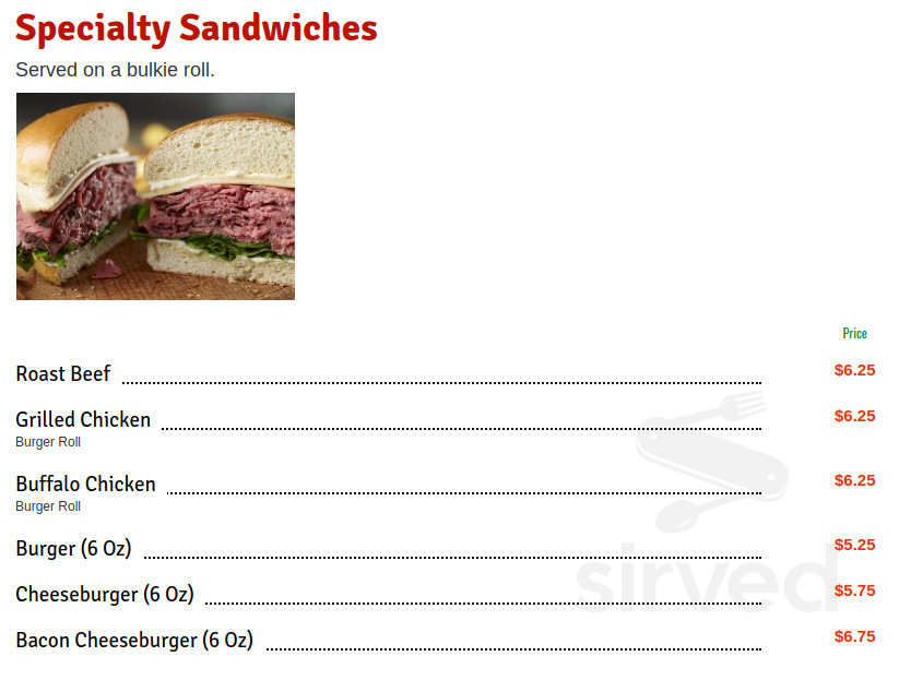 Lisa's Family Pizzeria menu in Melrose, Massachusetts, USA