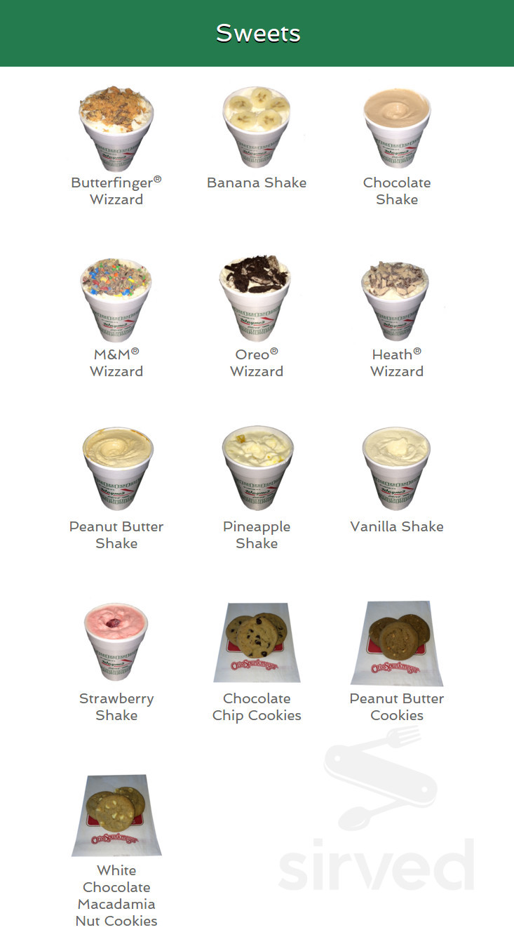 Menu for Wayne's Drive Inn II - Lawton, OK | Sirved