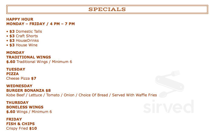 Harry Buffalo North Olmsted menu in North Olmsted, Ohio, USA