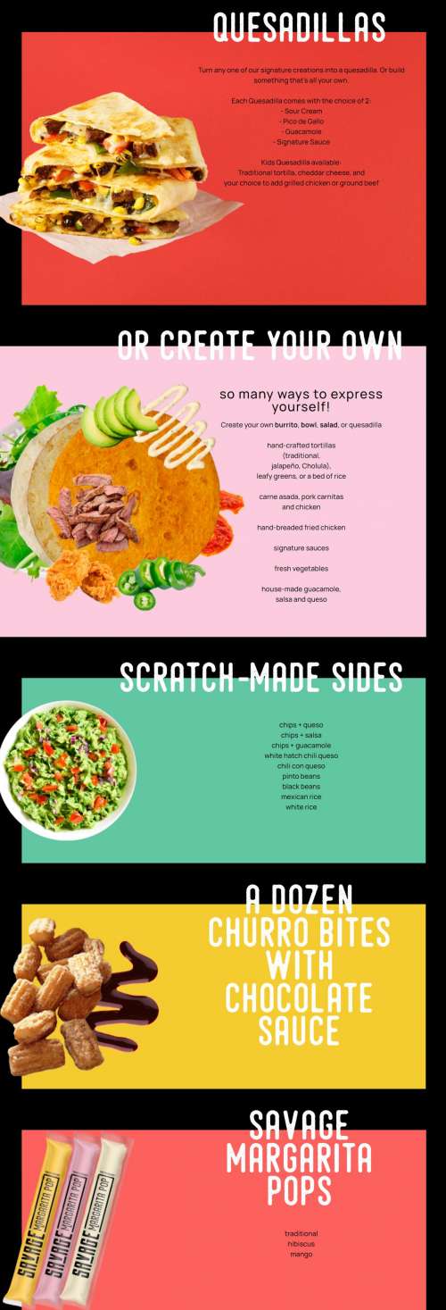 Savage Burrito menu in Woodbridge, Virginia, USA