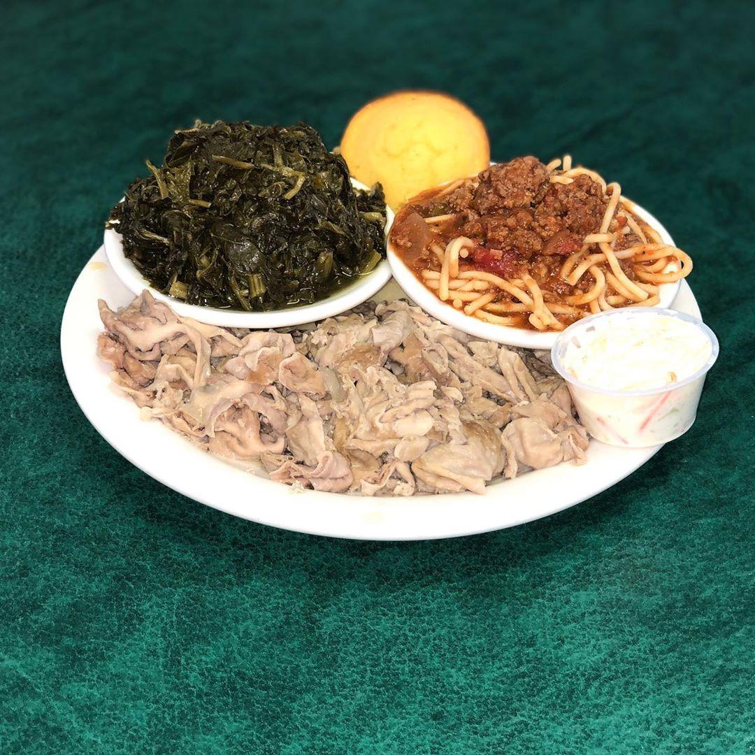 The Four Way Soul Food Restaurant menu in Memphis, Tennessee, USA