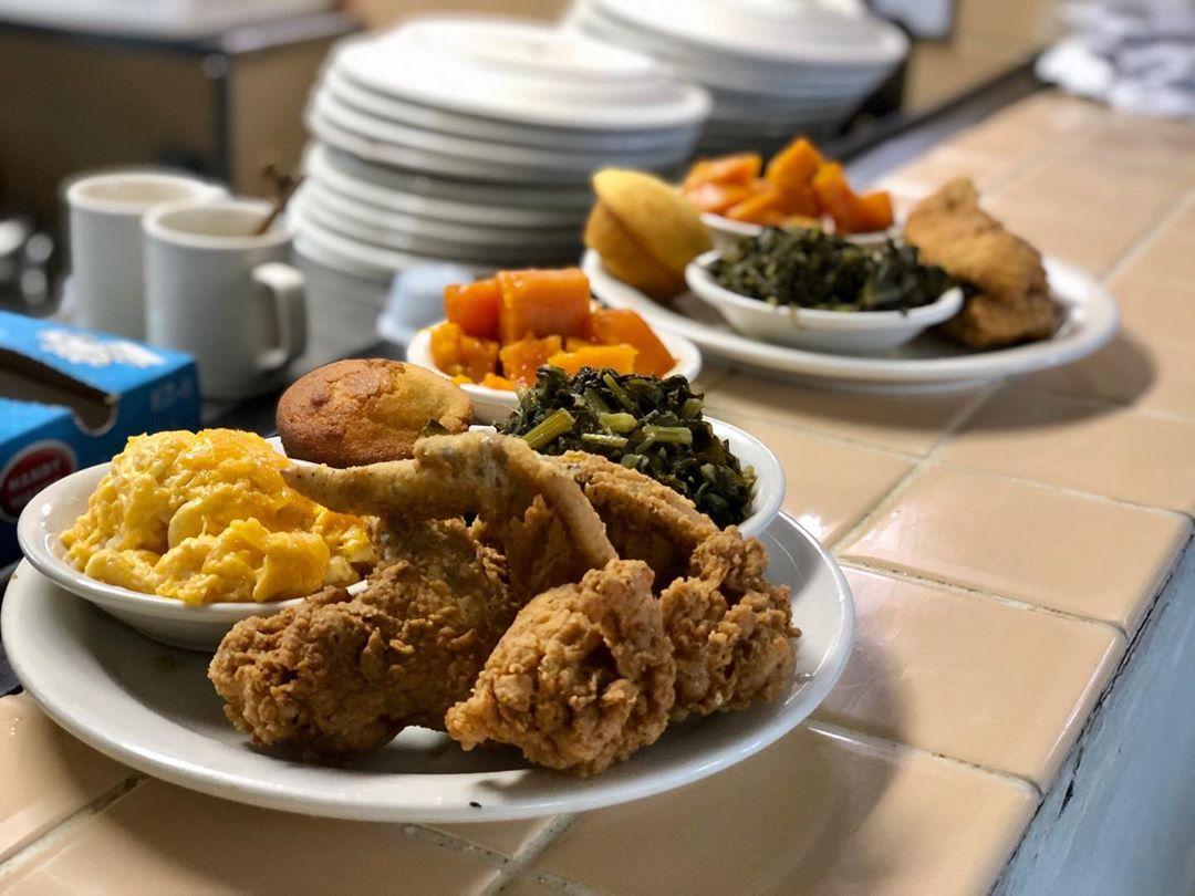 The Four Way Soul Food Restaurant menu in Memphis, Tennessee, USA