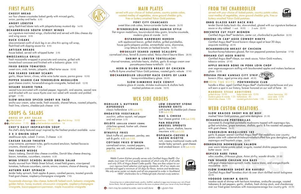 Webb Custom Kitchen menu in Gastonia, North Carolina, USA
