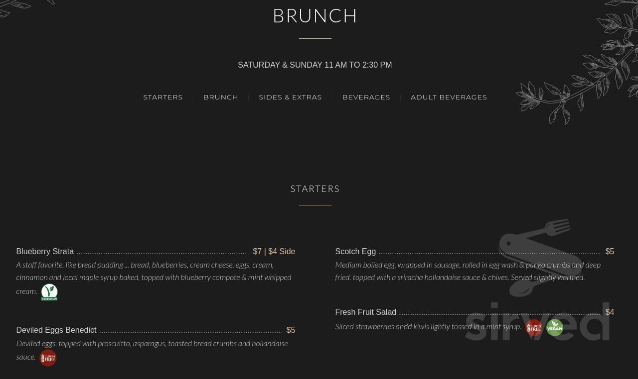 Menu for Barrel33 in Warren, OH | Sirved