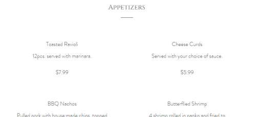 Menu for The Turn Restaurant & Lounge in Marion, IL | Sirved