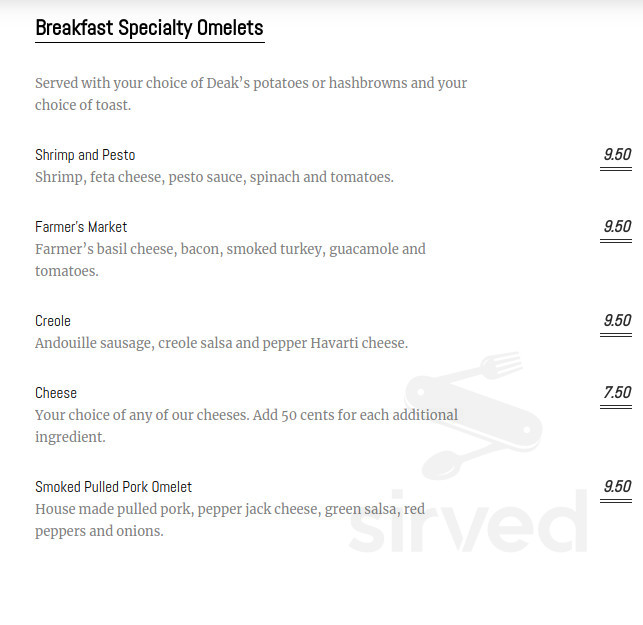 Headquarters Bar & Grill menu in Oregon, Wisconsin, USA