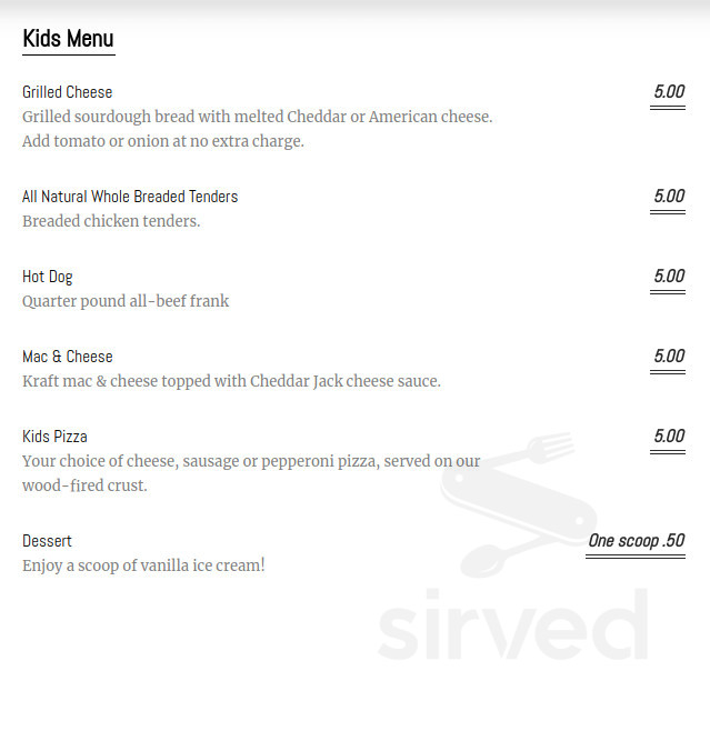 Menu for Headquarters Bar & Grill in Oregon, WI | Sirved