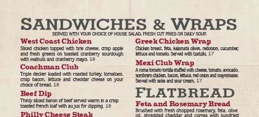 Menu for Jolly Coachman Pub & Liquor Store in Pitt Meadows, BC | Sirved