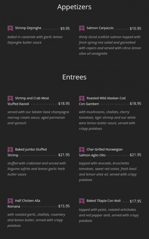 Silver Fox Bar & Grill menu in Yorkville, Illinois, USA