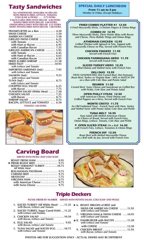 Coram Diner menu in Coram, New York, USA