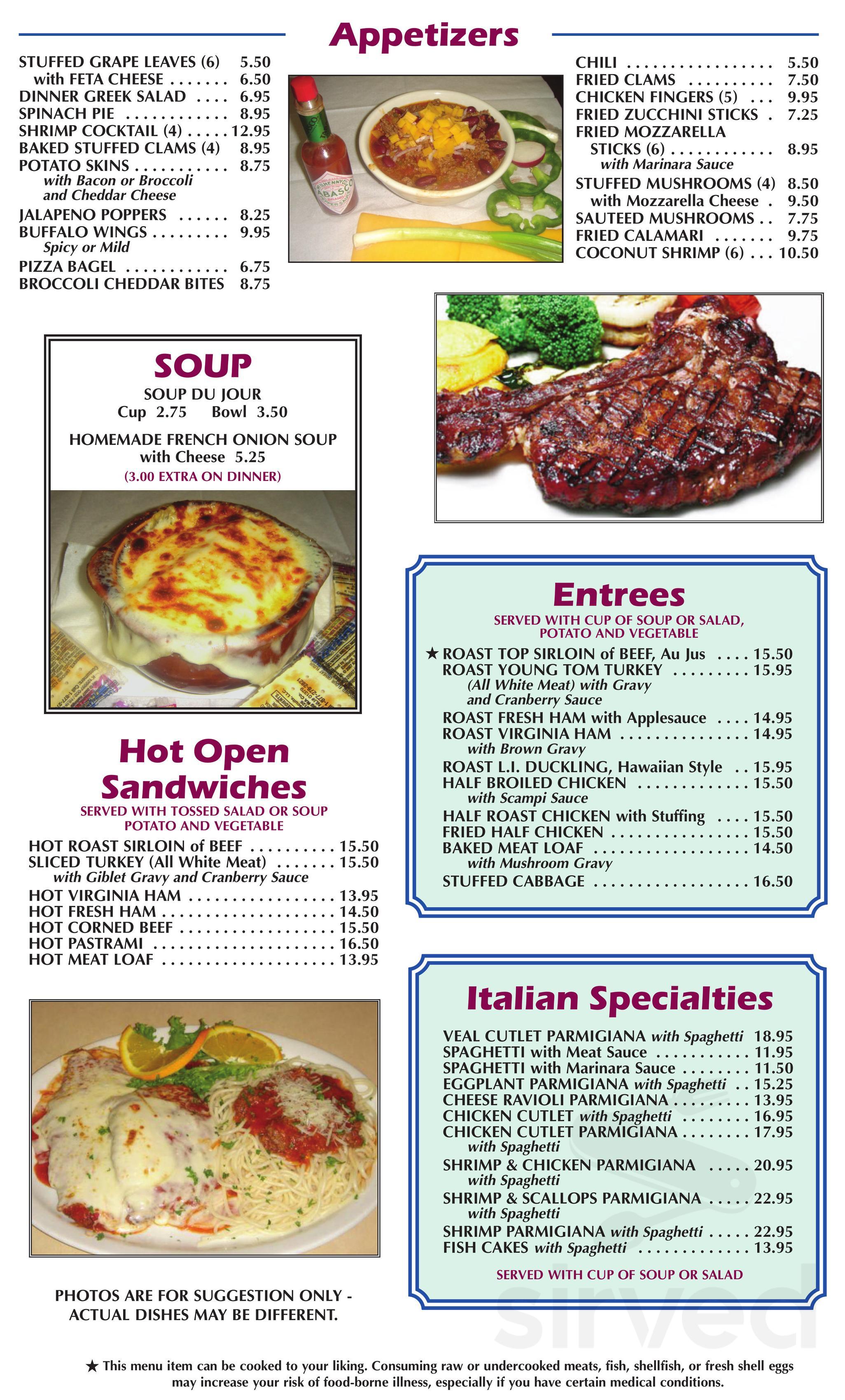 Coram Diner menu in Coram, New York, USA