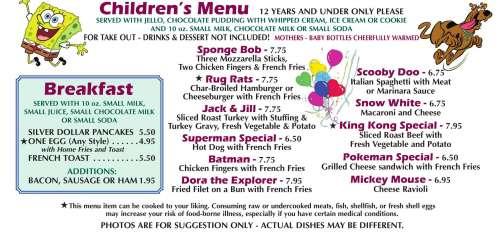 Coram Diner menu in Coram, New York, USA