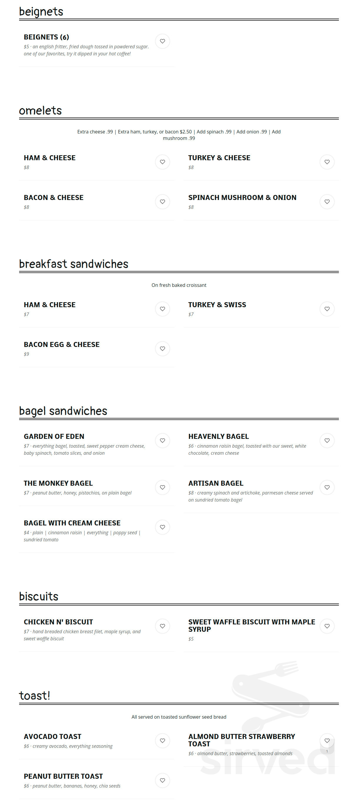 River Nile Cafe menu in Dothan, Alabama, USA