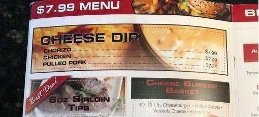 Menu for Chatters in Pittsburg, KS | Sirved
