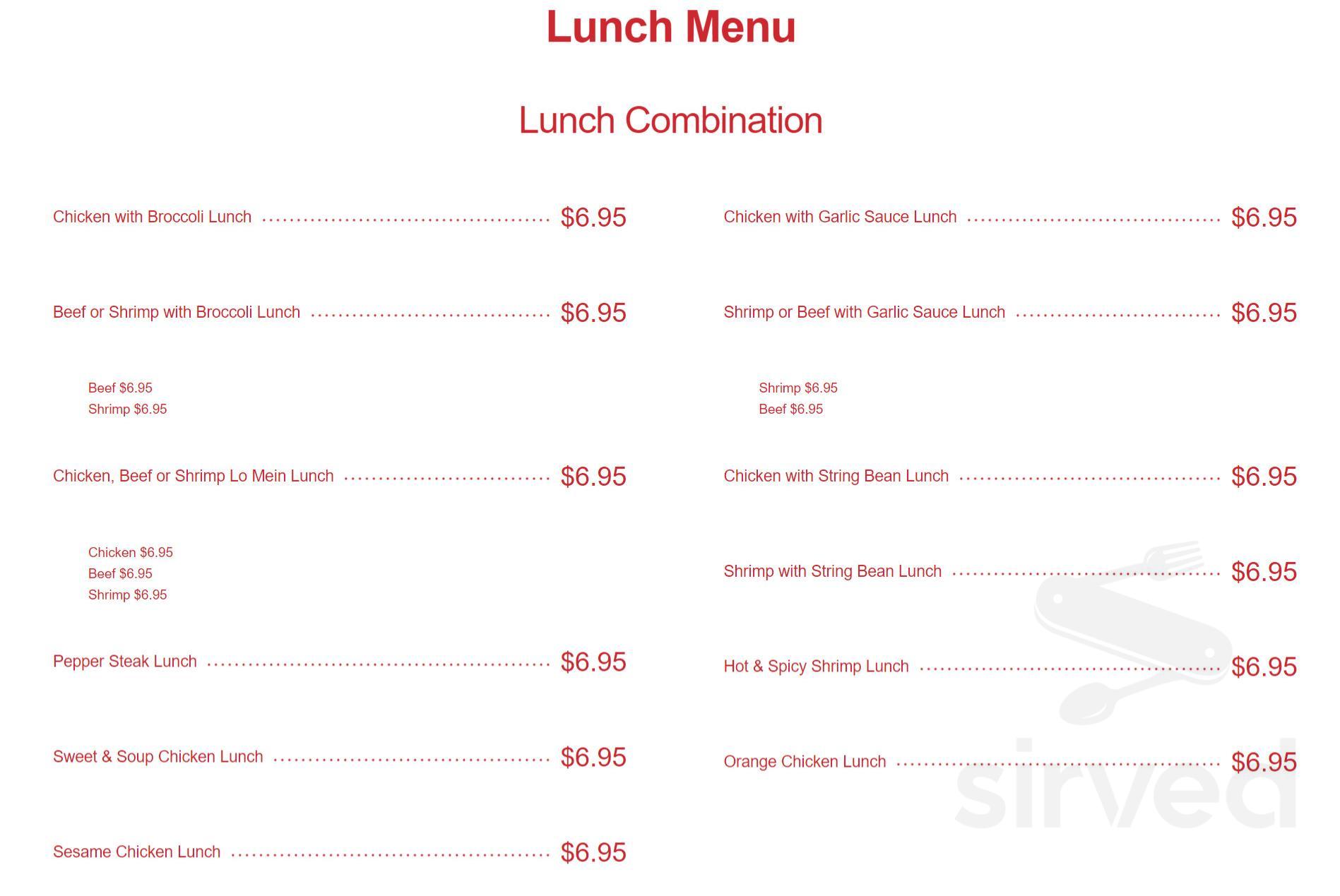 Menu - Johnson City TN's Hibachi Grill & Supreme Buffet | Sirved