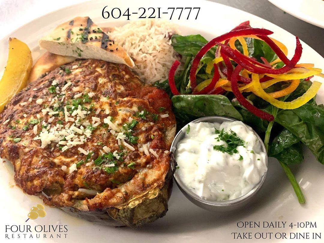 Four Olives Restaurant menu in Vancouver, British Columbia, Canada