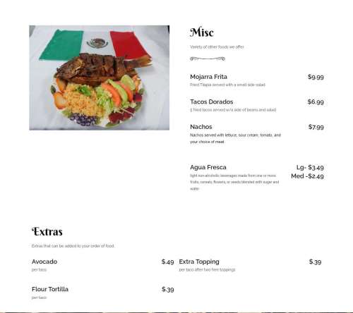 Supermercado La Estrellita menu in Lansing, Michigan, USA