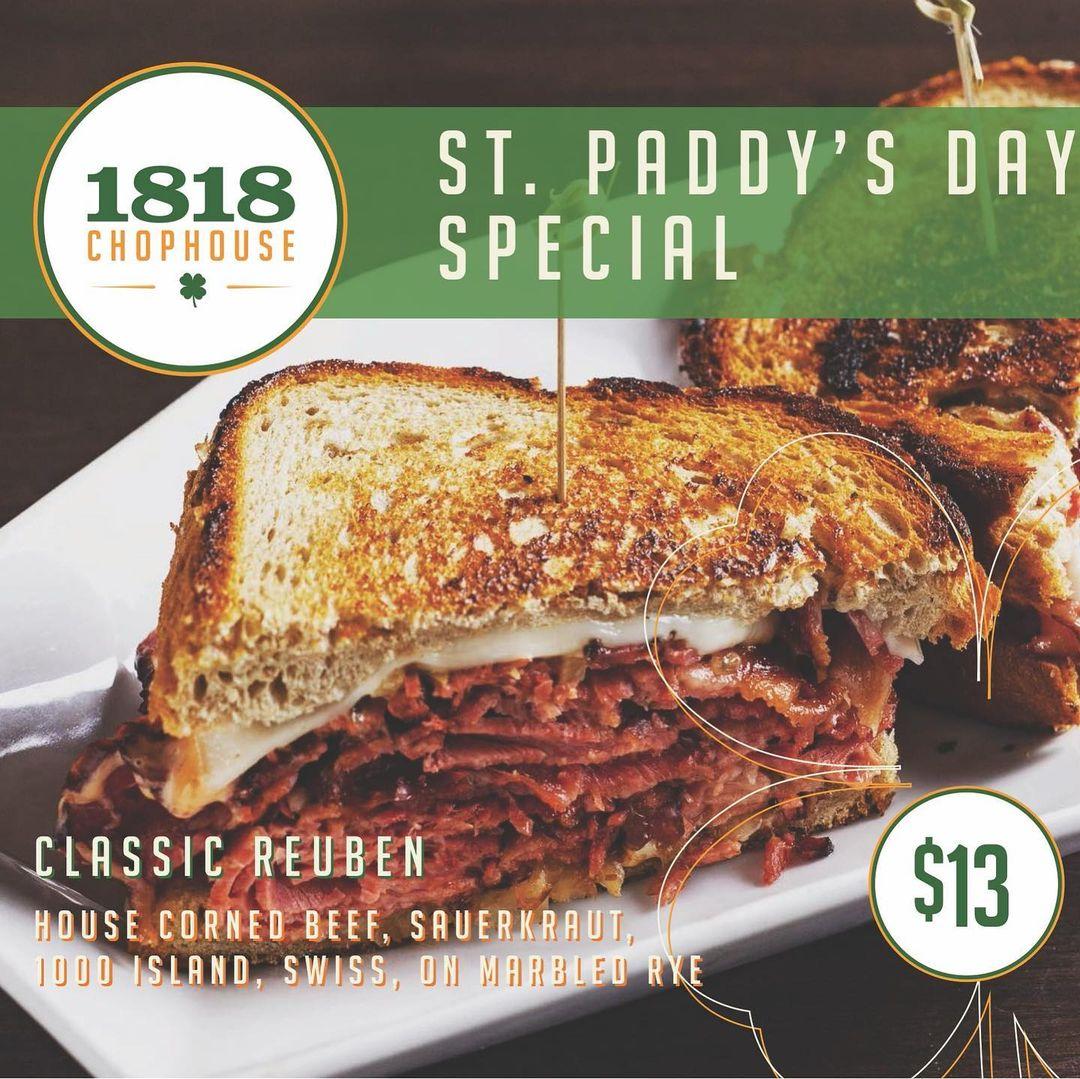 1818 Chophouse menu in Edwardsville, Illinois, USA