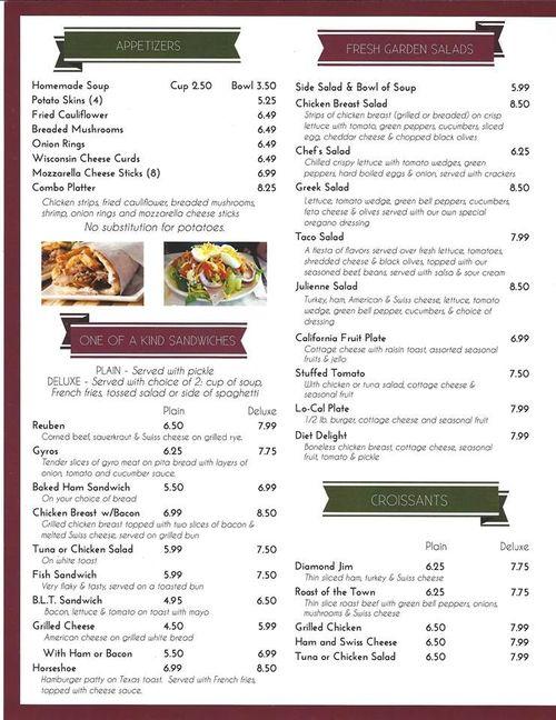 Rossville Family Restaurant menu in Rossville, Illinois, USA