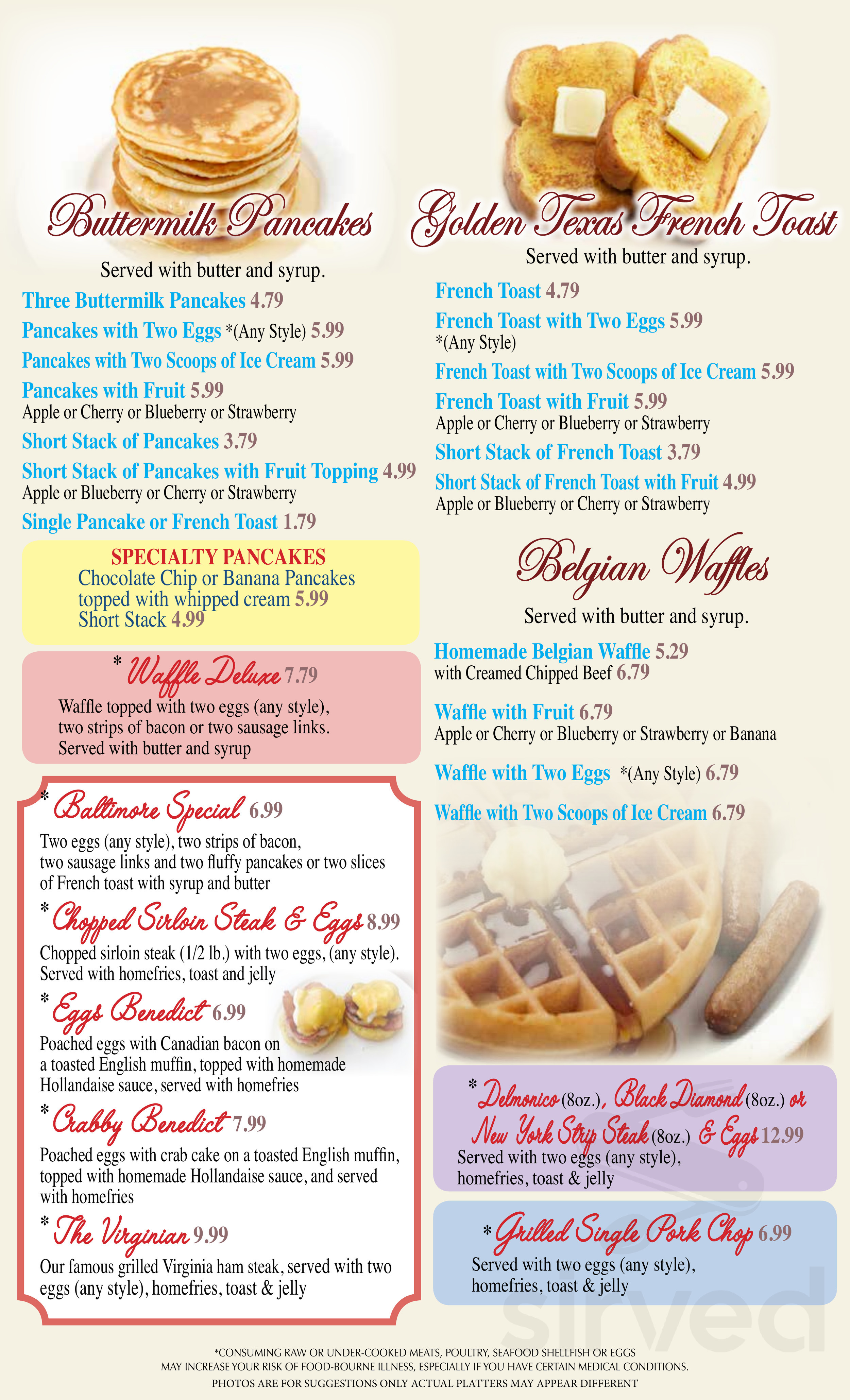 Menu - Reading PA's West Reading Diner | Sirved