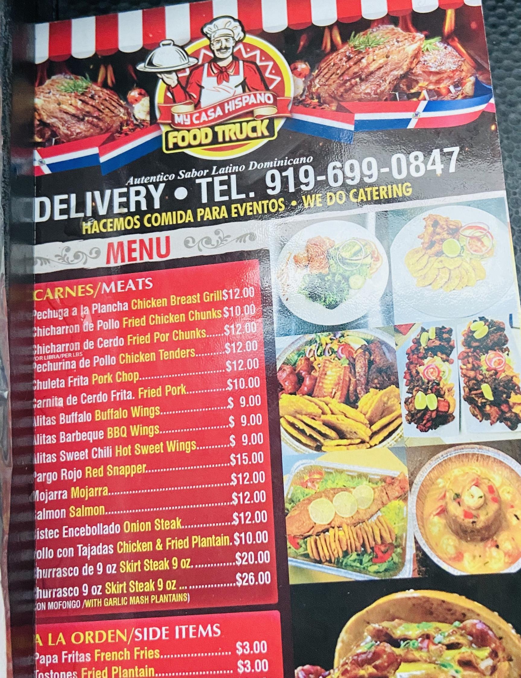 Mi Casa Hispana Food Truck - Authentic Dominican menu in Raleigh, North ...