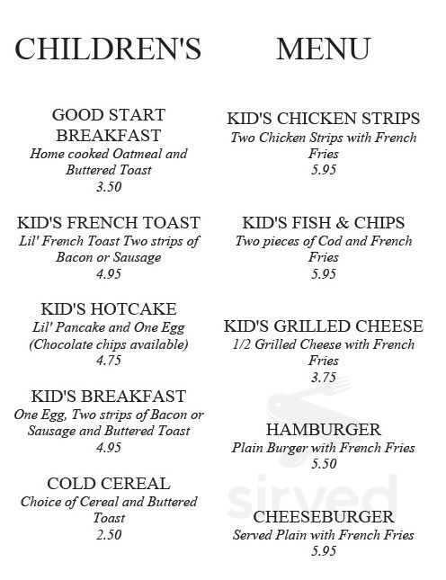 Menu for Lil' Jon Restaurant & Lounge in Bellevue, WA | Sirved