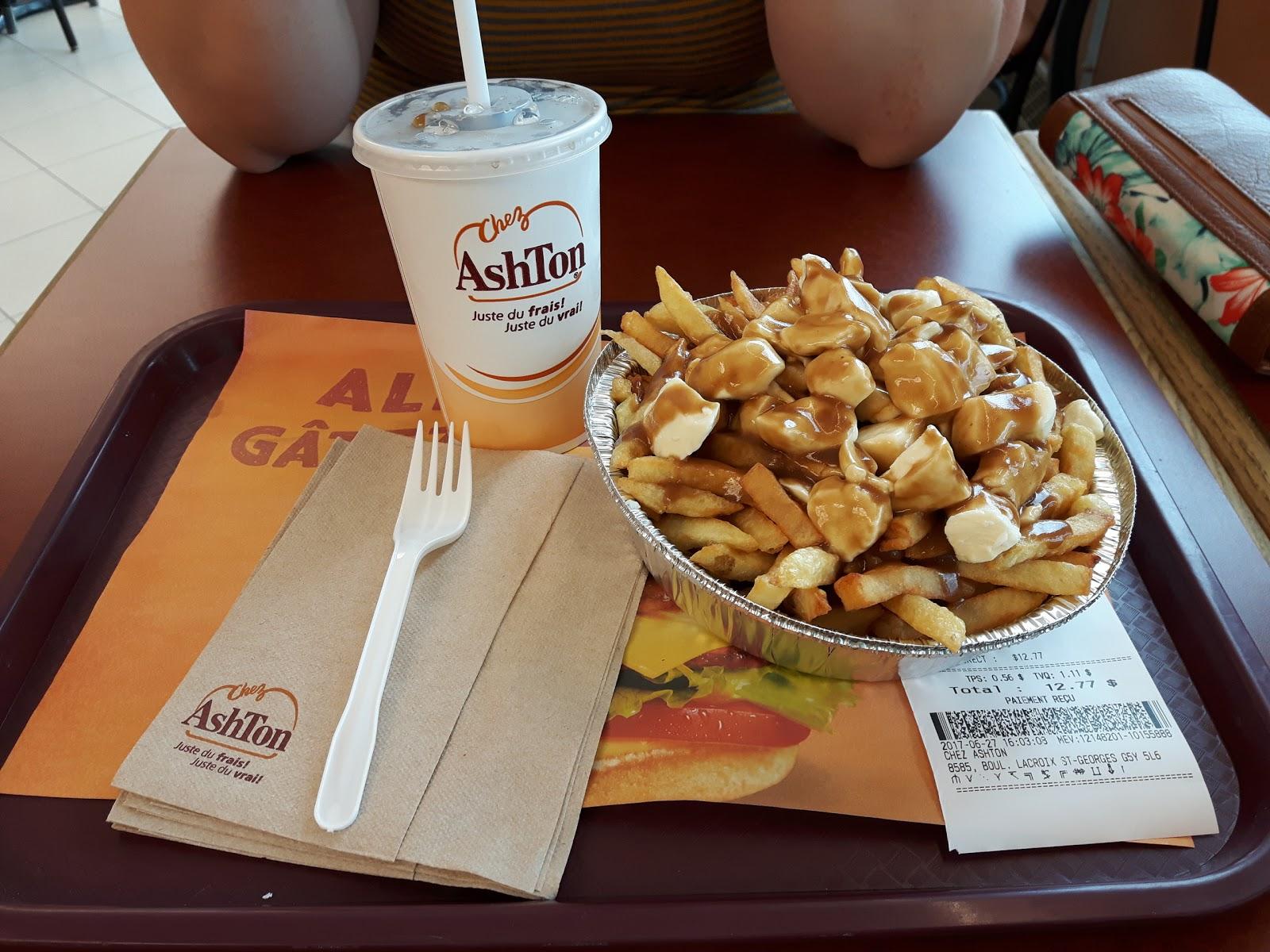 Chez Ashton menu in Québec, Quebec, Canada