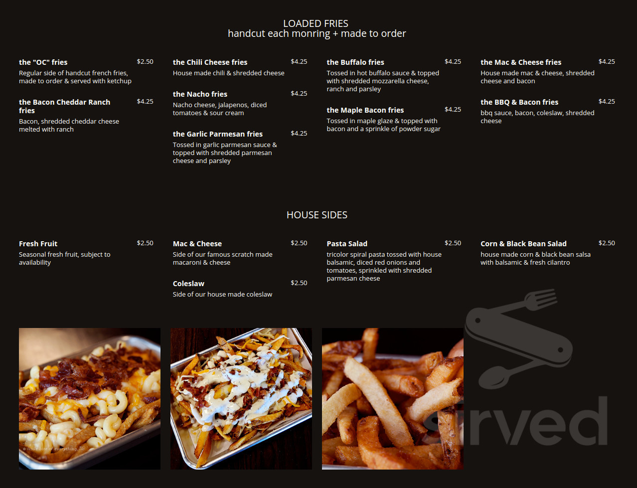 Little Bite Of Everything menu in Dickson, Tennessee, USA