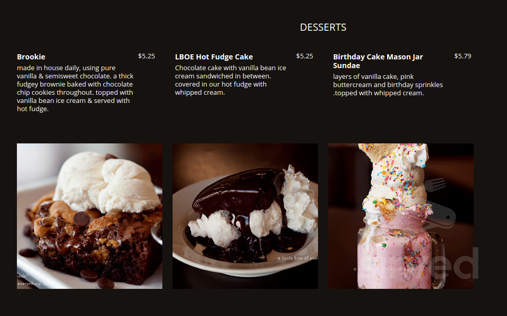 Little Bite Of Everything menu in Dickson, Tennessee, USA