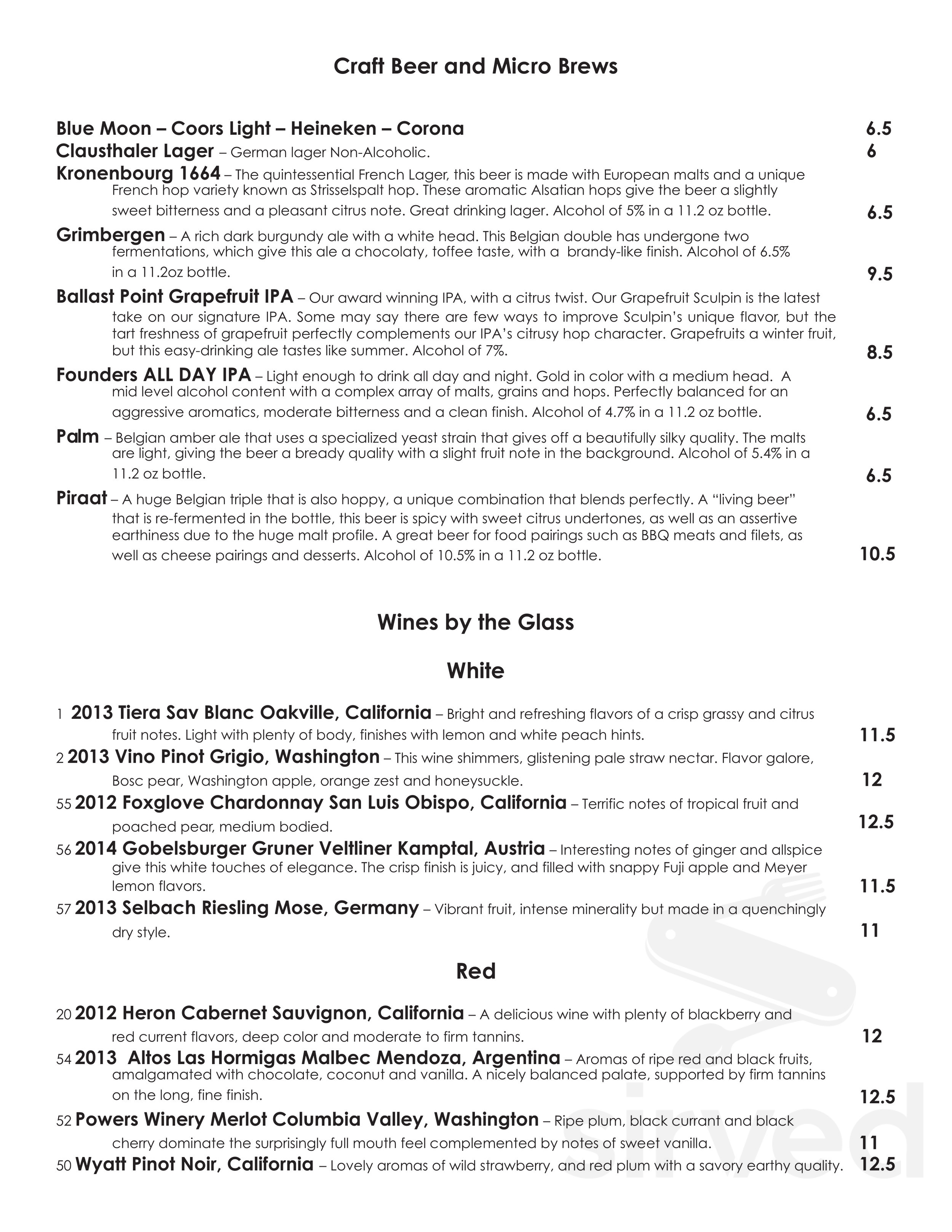 Bistro 44 menu in Northport, New York, USA