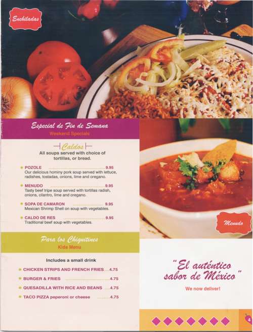Salsa Brava Mexican Grill menu in Naples, Florida, USA