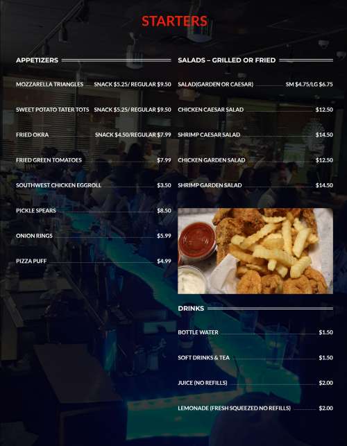 Harold's Chicken & Ice Bar menu in Marietta, Georgia, USA